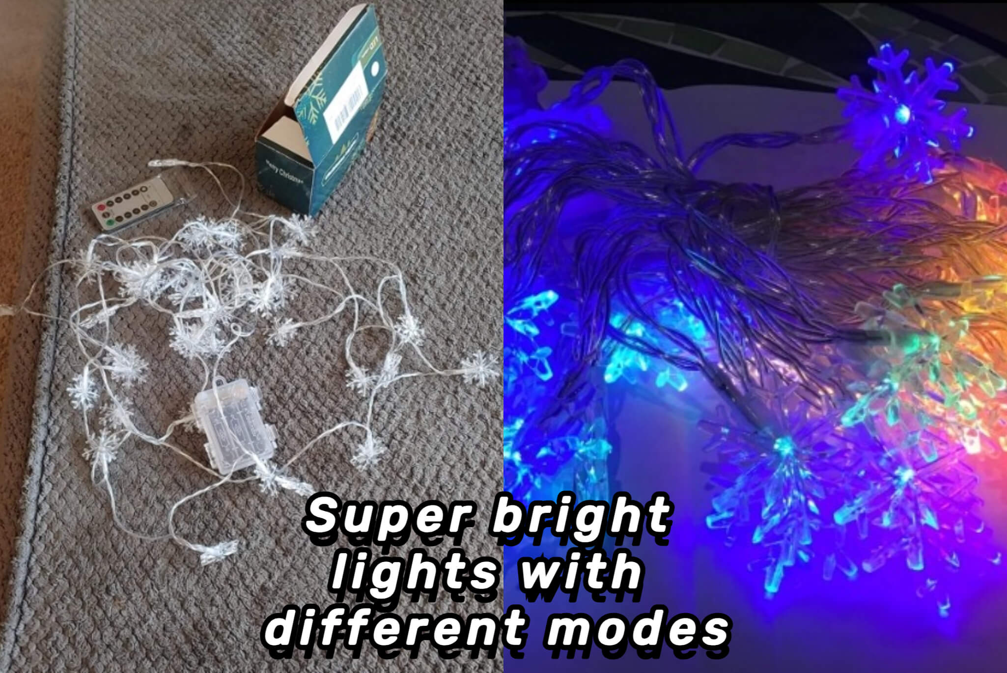 Led colored lights for decoration