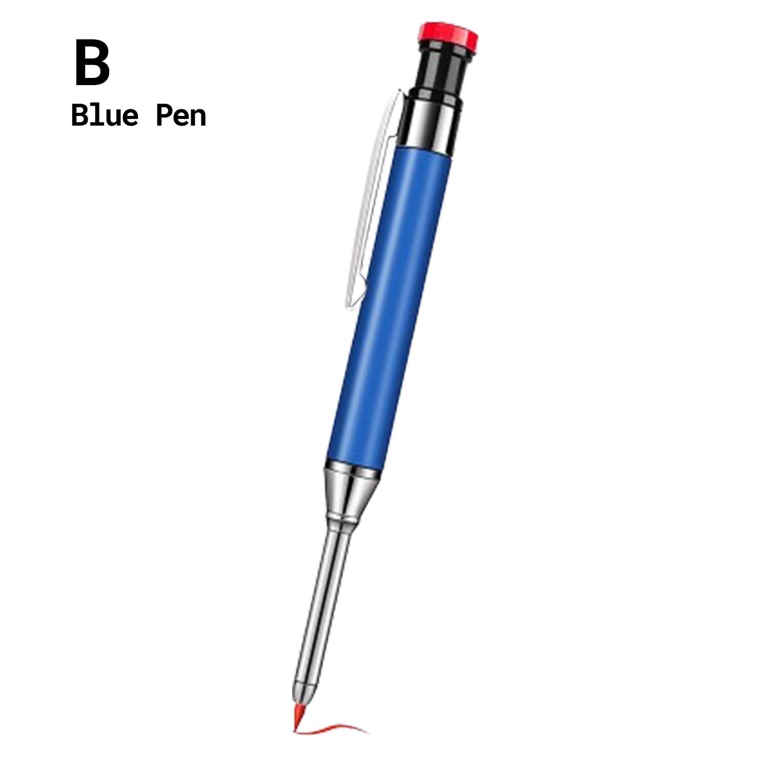 Metal Solid Carpenter Pencil Set For Deep Hole Marker With Refill Leads ...