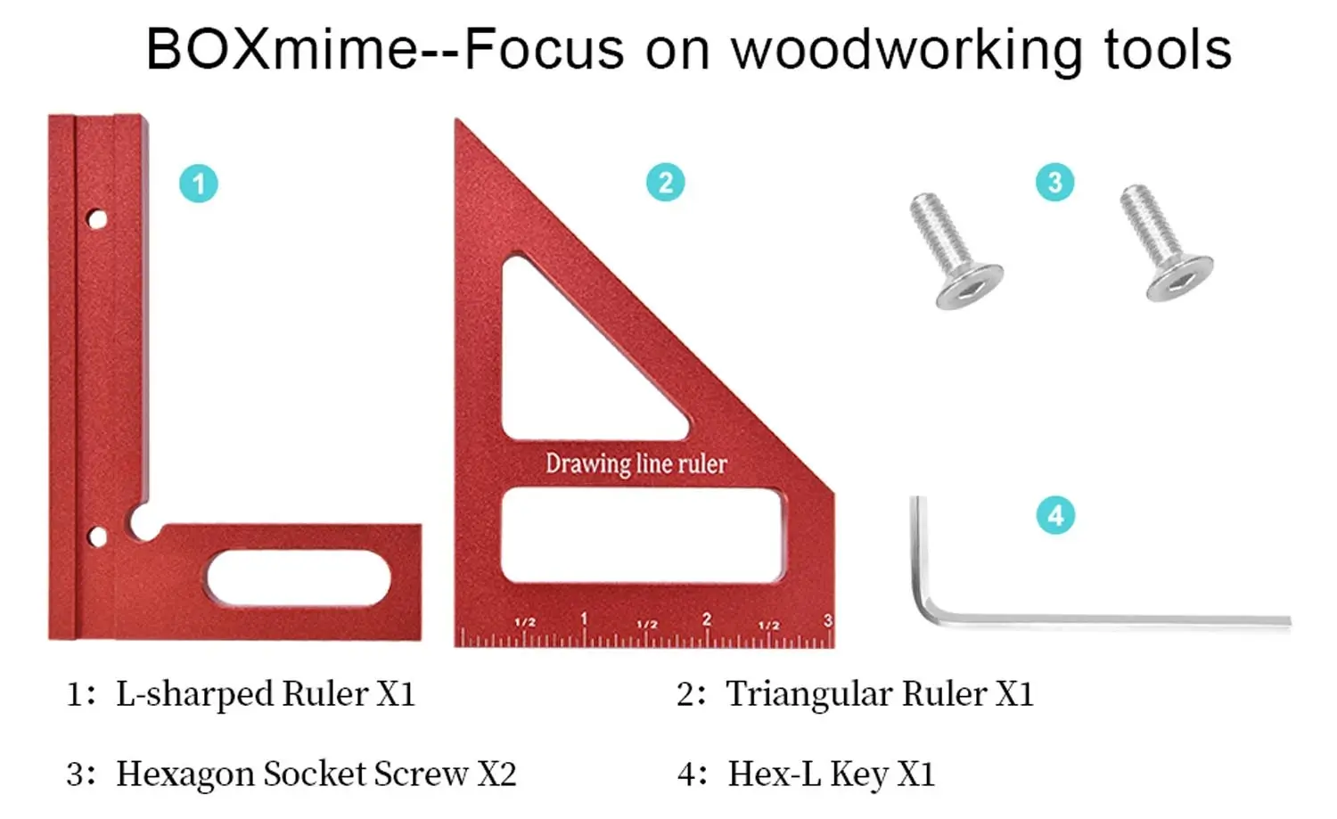 3D Multi Angle Measuring Ruler Miter Triangle Ruler