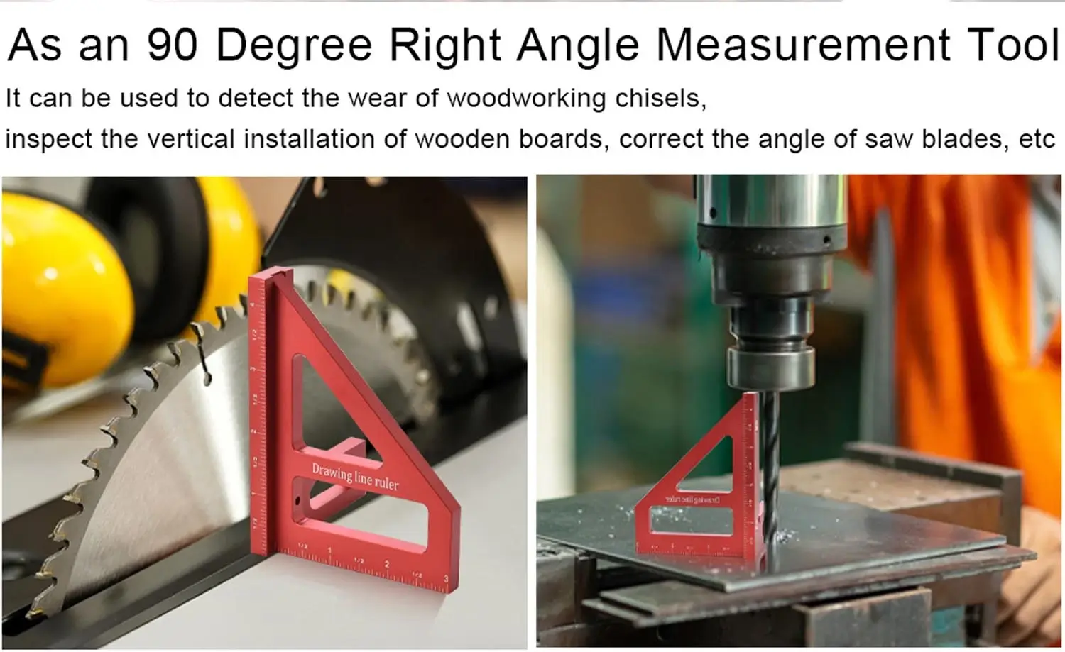 3D Multi Angle Measuring Ruler Miter Triangle Ruler