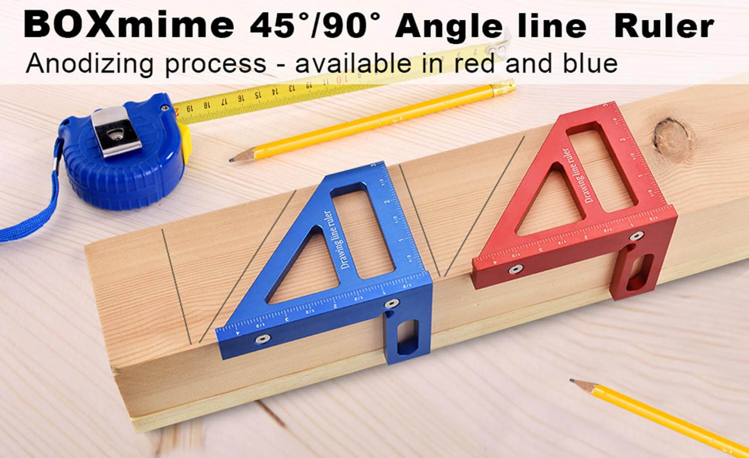 3D Multi Angle Measuring Ruler Miter Triangle Ruler