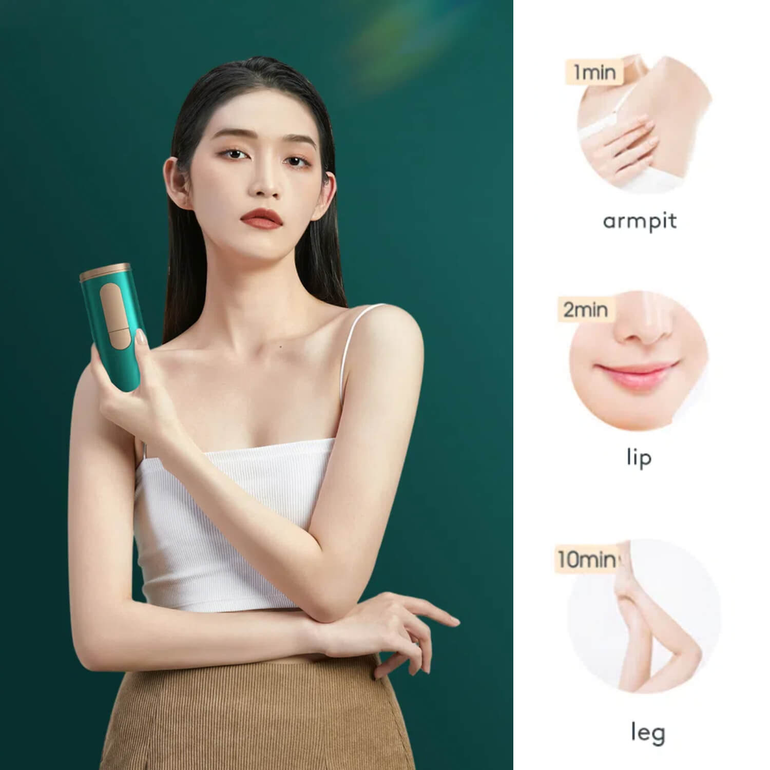 Sapphire freezing point hair removal device T66S
