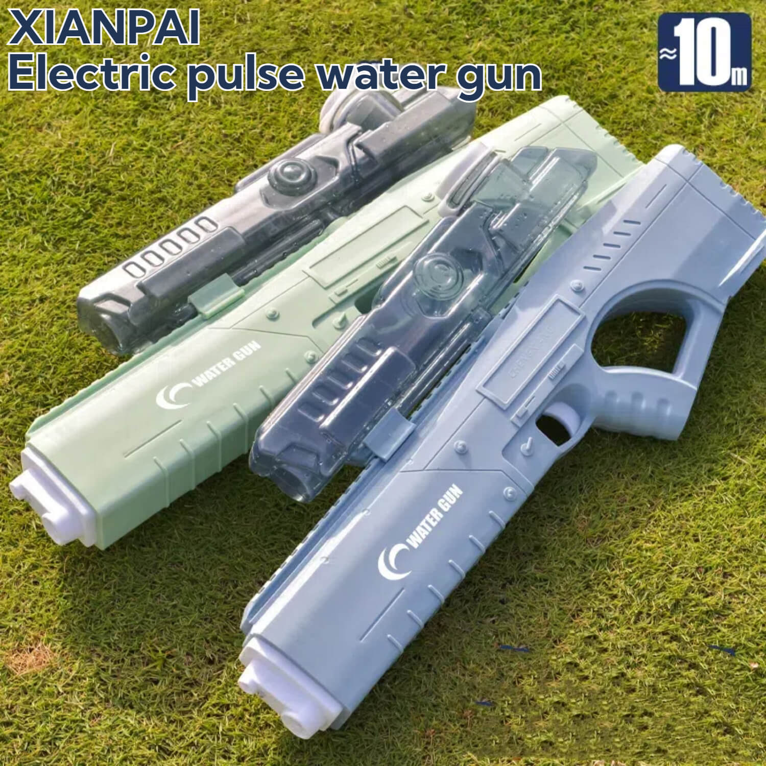 Xianpai 768-1 Blue/Cyan Electric Pulse Water Gun (Children's Toy)